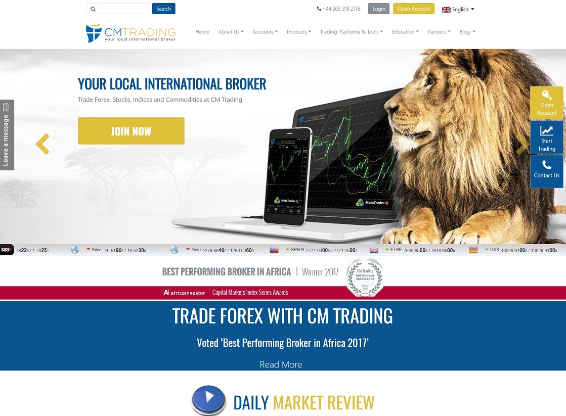 CM Trading Broker: Reviews and Specifications - Forex Brokers Portal